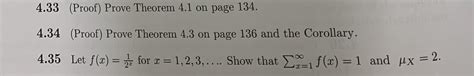 Solved 433 Proof Prove Theorem 41 On Page 134 434