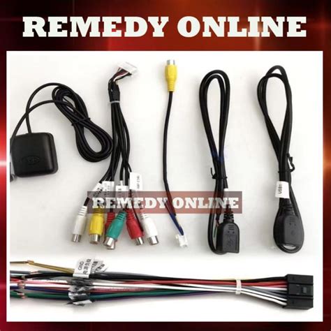 Android Player Socket Reverse Camera Output RCA Output Gps Antenna USB Slot Power Cable