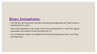 The Semaphore And Deadlock Concept Os Pdf