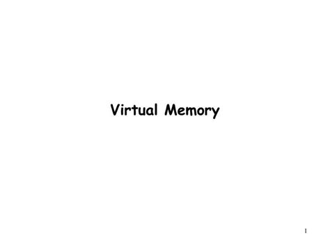 PPT Virtual Memory PowerPoint Presentation Free Download ID
