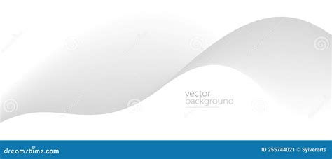 Curve Shape Flow Vector Abstract Background In Light Grey Gradient