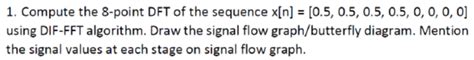solved 1 compute the 8 point dft of the sequence