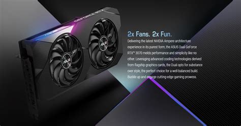 ASUS Dual NVIDIA GeForce RTX 3070 V2 OC Edition Gaming Graphics Card Berdaya