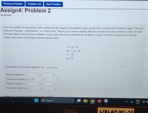 Solved Assign4 Problem 2 2 Points Given The System Of