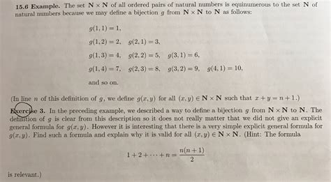 The Set N X N Of All Ordered Pairs Of Natural Numbers Chegg Com