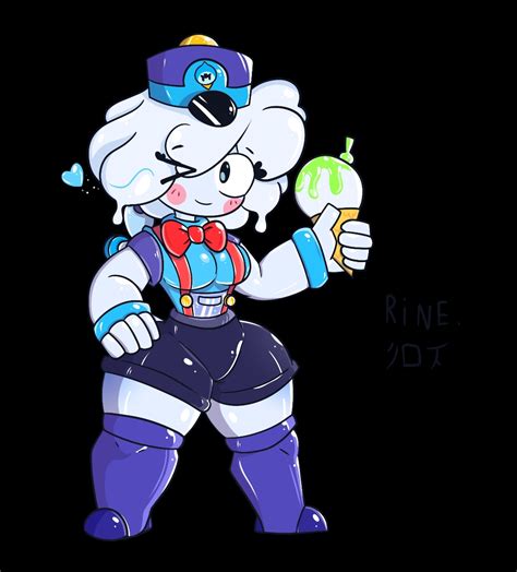 Rule 34 1girls Blush Bowtie Brawl Stars Gwakkerboybaggot Artist Ice