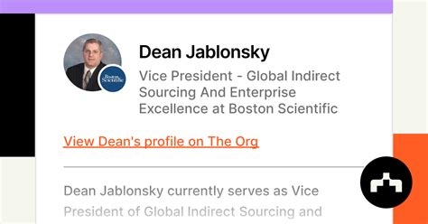 Dean Jablonsky Vice President Global Indirect Sourcing And