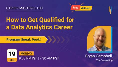 Career Masterclass How To Get Qualified For A Data Analytics Career Simplilearn