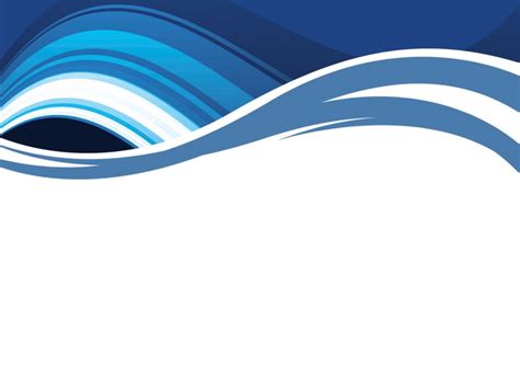 Blue Waves On Top Powerpoint Templates Blue Pattern Backgrounds