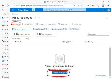 github tevinajw creating a resource group in microsoft azure