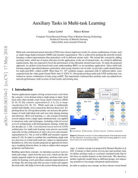 pdf auxiliary tasks in multi task learning