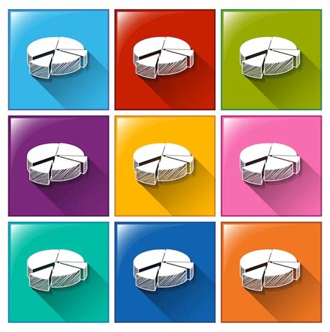 Free Vector Buttons With Graphs