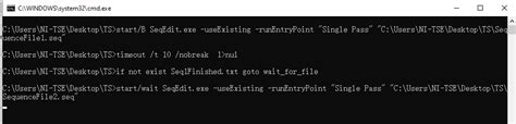execute teststand sequence one by one using batch file ni
