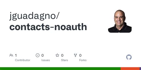 github jguadagno contacts noauth