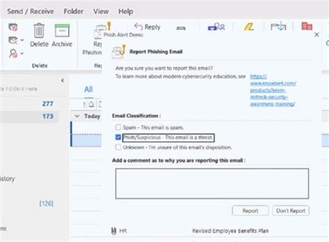 Microsoft And Knowbe4 Collaborate On Ribbon Phish Alert Button For Outlook