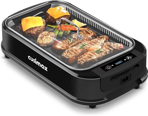 Smokeless Grill Indoor Cusimax Electric Grill 1500w Portable Korean