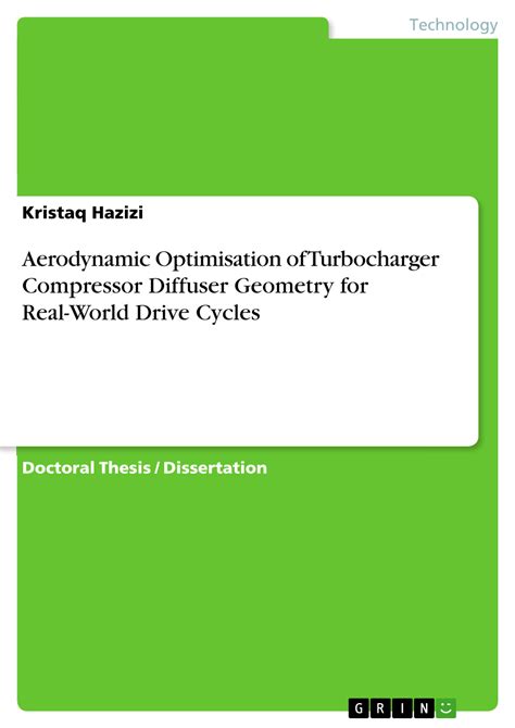 Pdf Aerodynamic Optimisation Of Turbocharger Compressor Diffuser