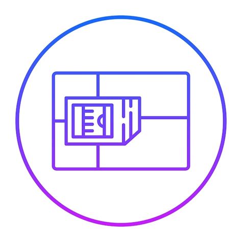 Sim 카드 터 일러스트레이션 프리미엄 벡터