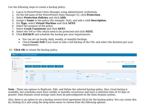 Creating A Backup Policy Powerprotect Data Manager Protection For Vmware Cloud Foundation On