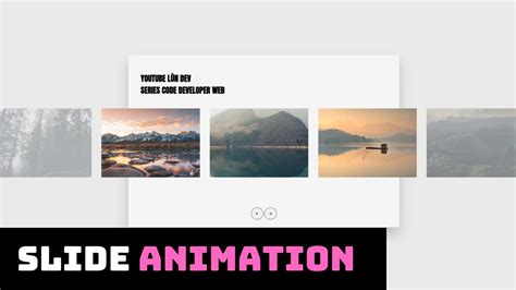 Animation Slideshow Html Css Javascript Css Tutorial Youtube