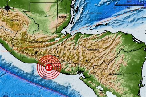 Sismo De Magnitud 57 Sacude El Distrito De Nahulingo Sonsonate