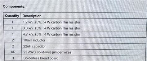 Solved Components B What Is The Initial Capacitor