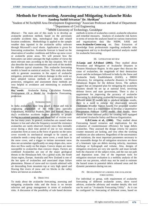 Pdf Methods For Forecasting Assessing And Mitigating · Methods