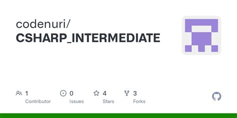 GitHub Codenuri CSHARP INTERMEDIATE