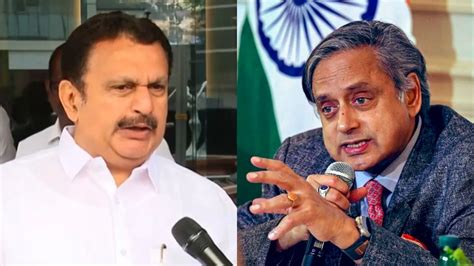 Tharoor 'not one of us': Muraleedharan says Congress won't invite him to events in ...