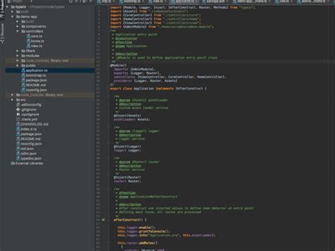 Typescript Nodejs Framework With Di Inspired By Angular 2 Rnode