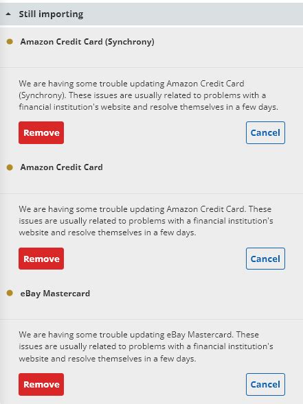 Unable To Link Synchrony Cards Rpersonalcapital