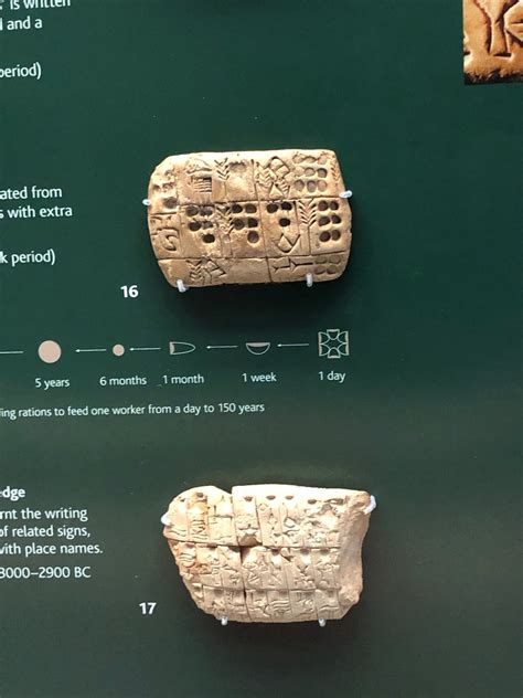 Cuneiform Tablets Uruk C3300 Bc British Museum Pictograp Flickr