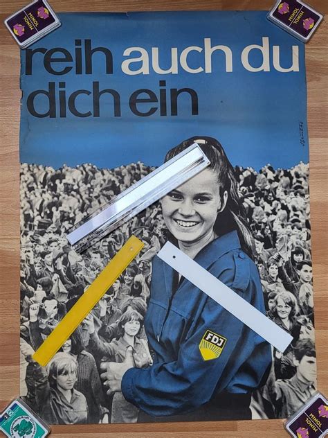 Plakat Poster Werbung Orig Ddr Fdj Partei Sed Propaganda 1960er In Plakat Poster Werbung Orig Ddr Fdj Partei Sed Propaganda 1960er In