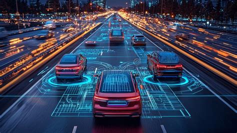 Intelligent Transportation System Stock Illustration Illustration Of Future Sensors 375413813