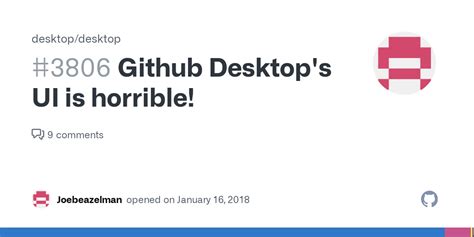 Github Desktop S Ui Is Horrible Issue Desktop Desktop Github