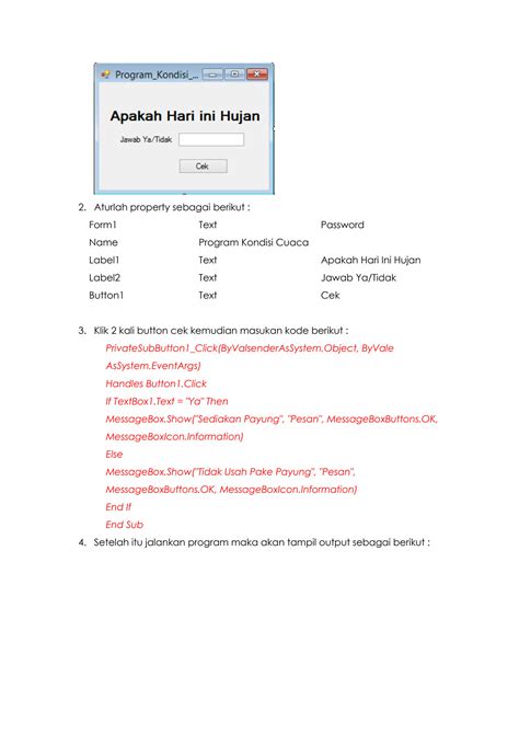 solution contoh applikasi penggunaan if then else dan select case pada