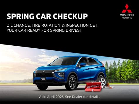 Spring Car Checkup Peterborough Mitsubishi