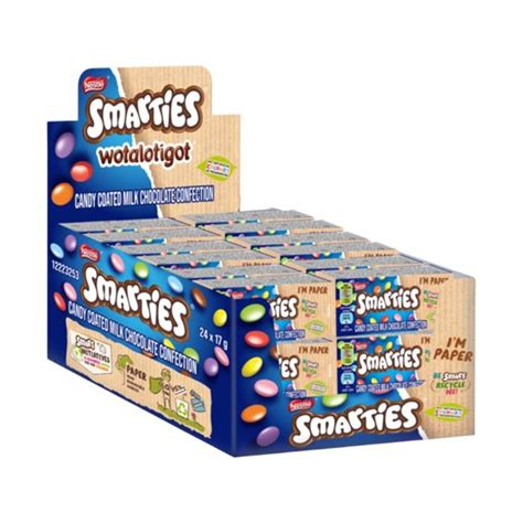 Smarties Box Rowntree Smarties Box New With Blue 125g