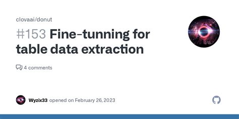 fine tunning for table data extraction · issue 153 · clovaai donut