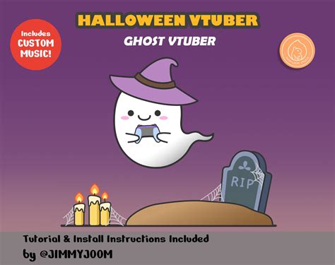 Cute Animated Ghost Vtuber Pngtuber Tuber Halloween Png Tuber