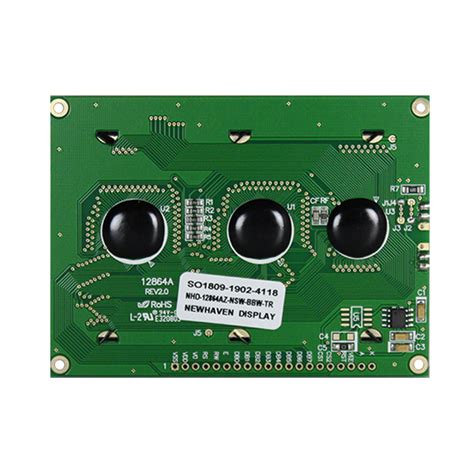 128x64 Graphic Lcd Module Stn Blue Display With White Side Backlight Negative Voltage