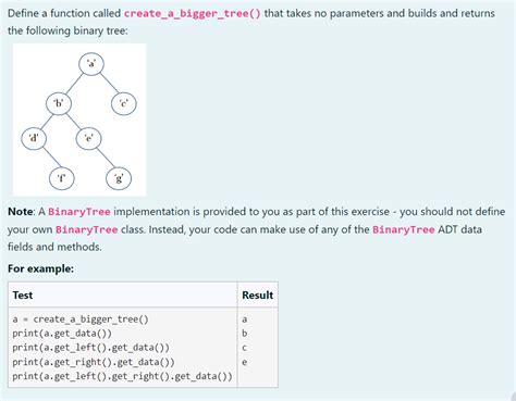 Solved Define A Function Called Create A Bigger Tree That Chegg