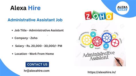 Job Role Of Administrative Assistant At Zoho Apply Now Job Role Of Administrative Assistant At Zoho Apply Now
