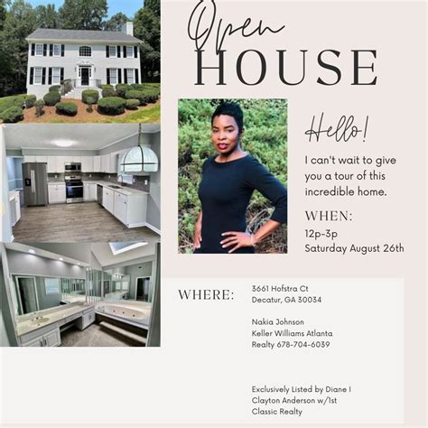 Come To Decatur Where Its Greater For An Open House With Me On Saturday Aug 26th From 12 3p