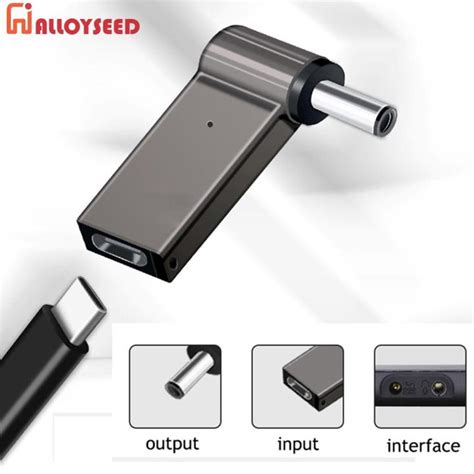 Pd W Laptop Power Charger Adapter Usb Type C Female To Dc Male Jack Plug Lazada