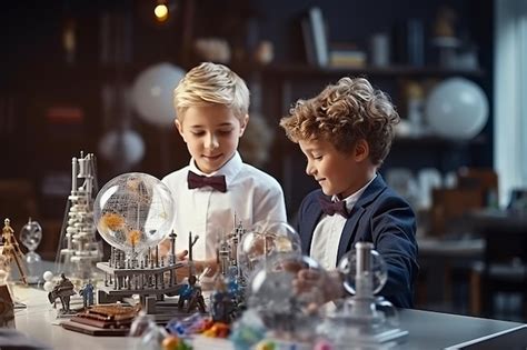 Premium Photo Exploring Science Inspiring Young Minds Through Classroom Collaboration And