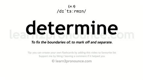 Determine
