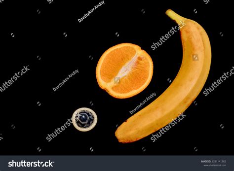 Banana Orange Condom Safe Sex Concept Stock Photo Shutterstock