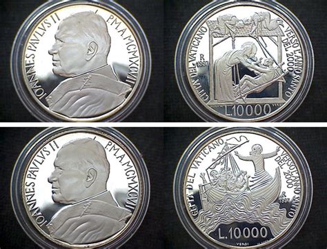 Jencius Coins 1997 Vatican 10000 Lire Coins Life Of Christ