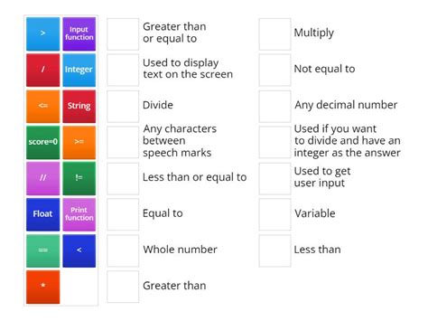 Python Key Concepts Une Las Parejas
